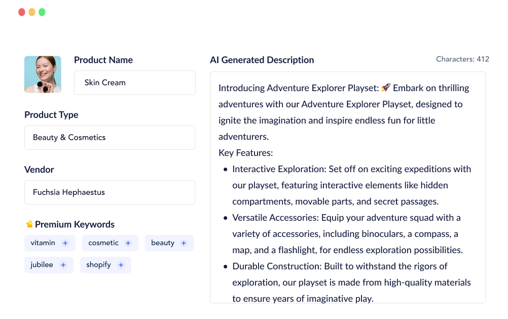 Smartli - Boost sales with Product Description Generator